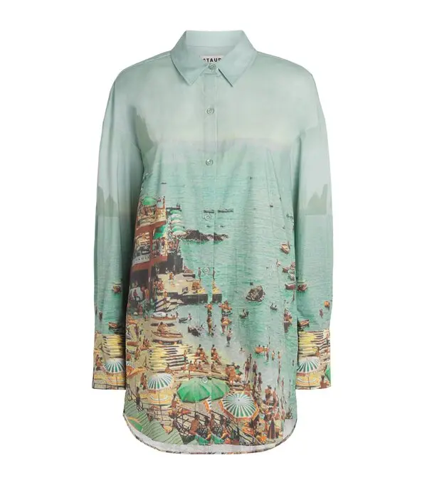 Staud Sandbar Printed Shirt