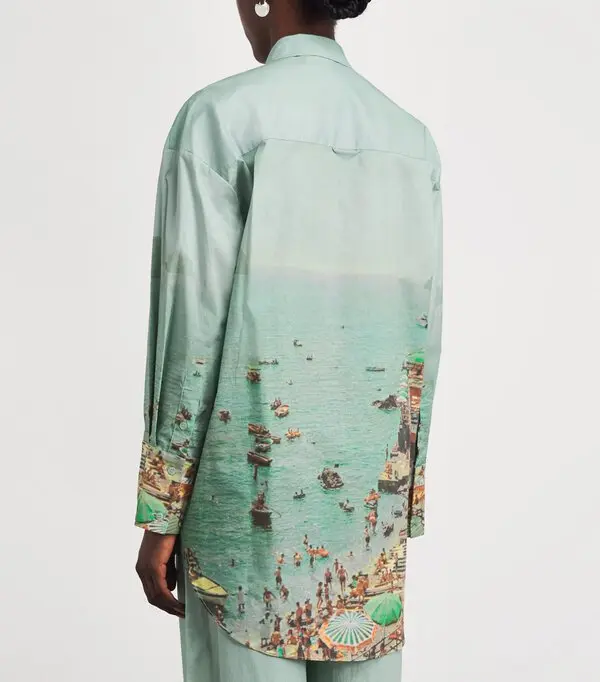 Staud Sandbar Printed Shirt