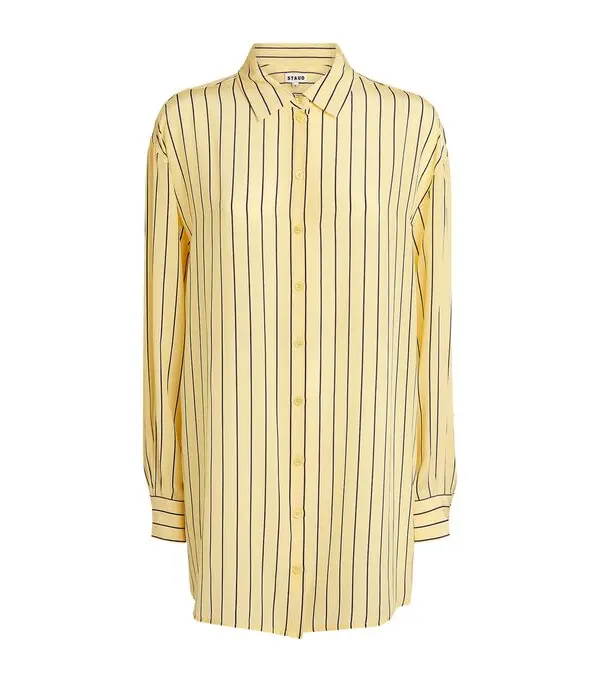 Staud Silk Stripe Nolan Shirt