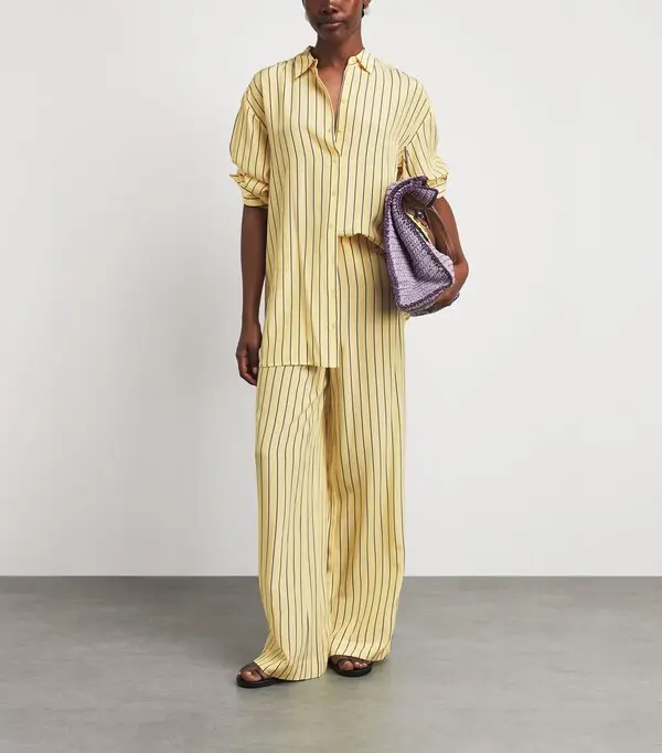 Staud Silk Stripe Nolan Shirt