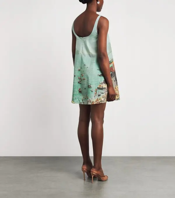 Staud Brio Mini Dress With Endless Summer Print