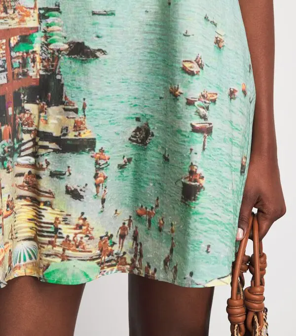 Staud Brio Mini Dress With Endless Summer Print