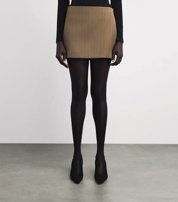 Camilla And Marc Wool-blend Pinstriped Mini Skirt