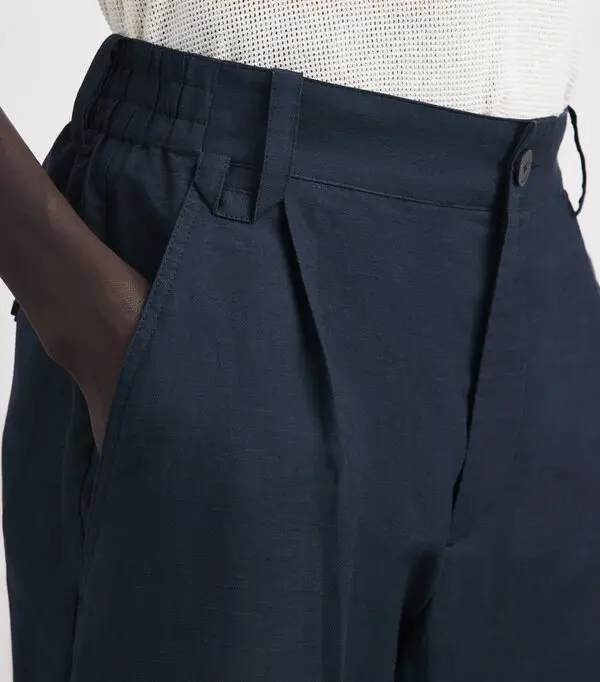 Jacquemus Linen-blend Pleated Croisière Trousers