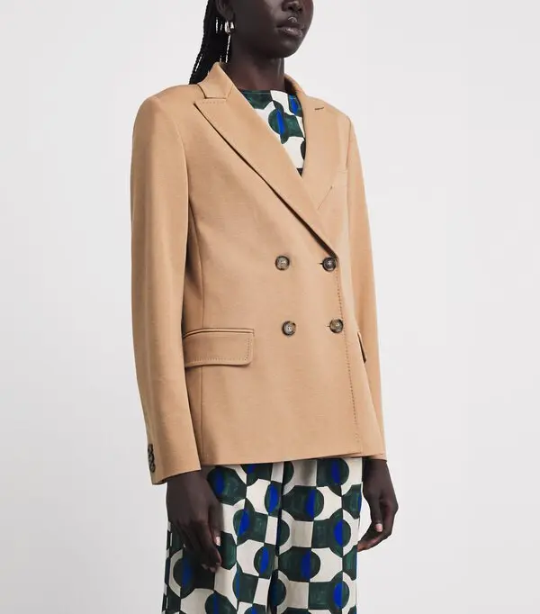 Max Mara Double-breasted Jersey Blazer
