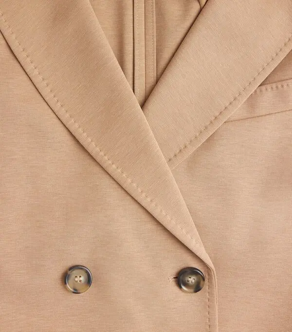 Max Mara Double-breasted Jersey Blazer
