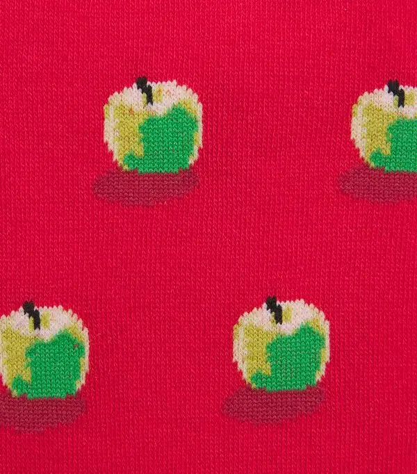 Paul Smith Crew Socks With Apple Pattern