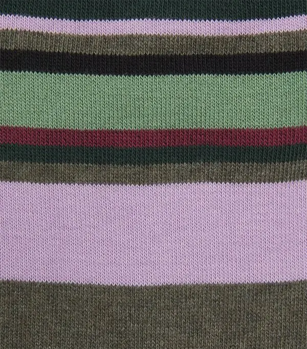 Paul Smith Striped Crew Socks - Black