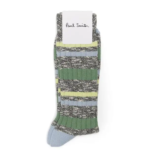 Paul Smith Chunky Stripe Socks - Black