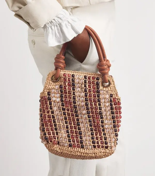 Veronica Beard Small Beaded Slouch Bag