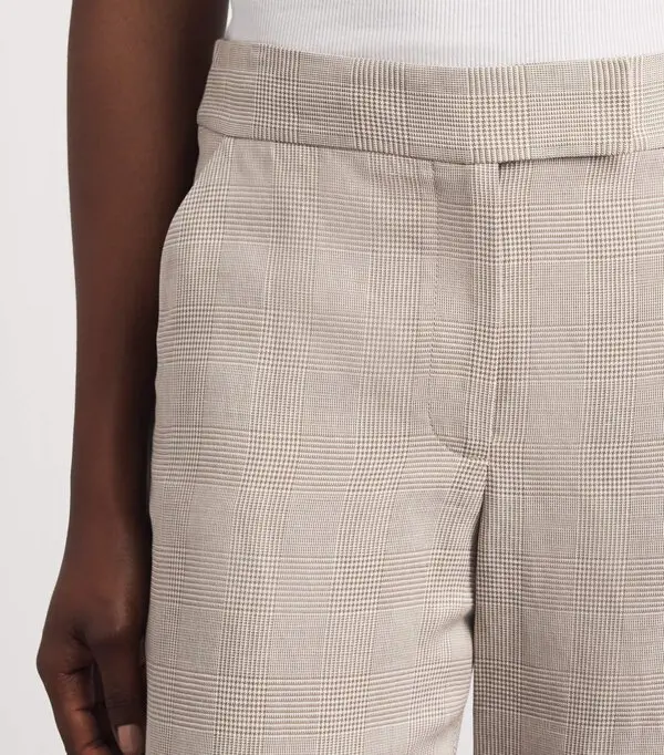 Veronica Beard Plaid Broderick Trousers