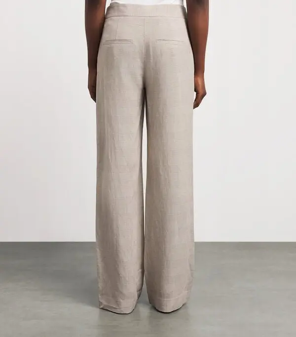Veronica Beard Plaid Broderick Trousers