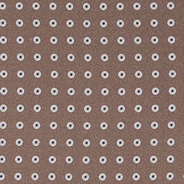 Canali Silk Medallion Print Pocket Square