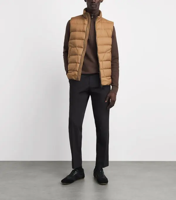 Herno Down Quilted Gilet - Beige