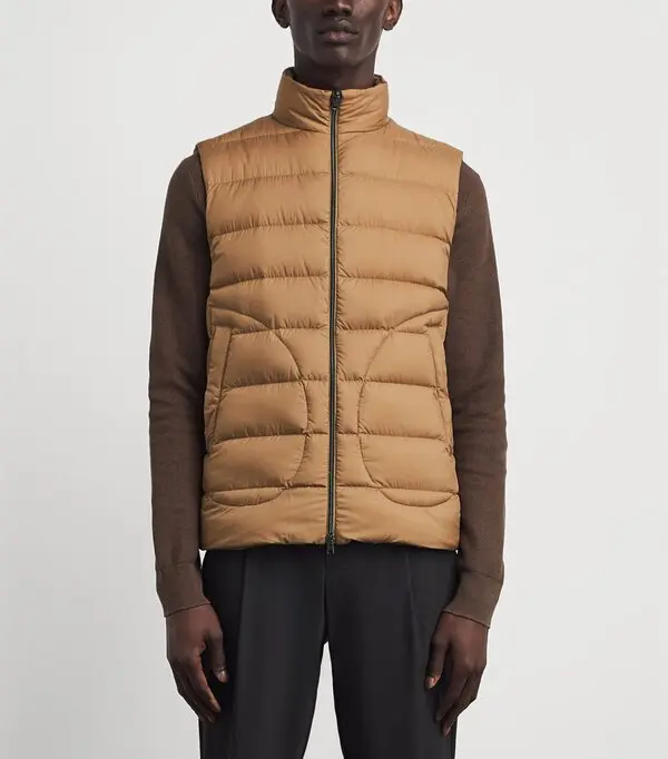 Herno Down Quilted Gilet - Beige
