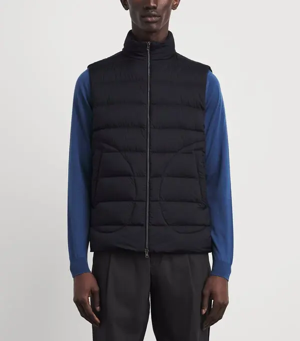 Herno Down Quilted Gilet - Black