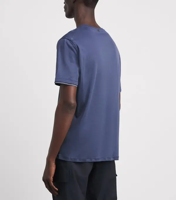 Herno Cotton Layered T-shirt - Blue