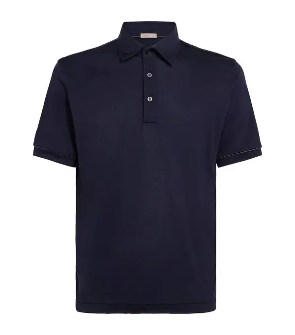 Herno Wool Polo Shirt - Blue