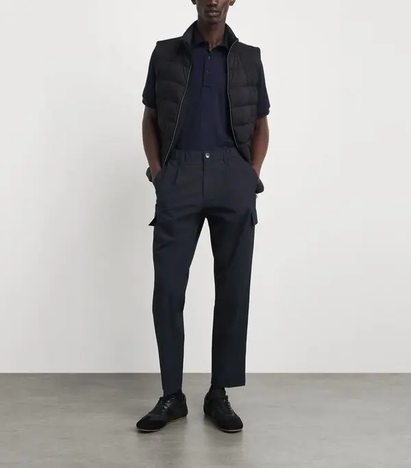 Herno Wool Polo Shirt - Blue