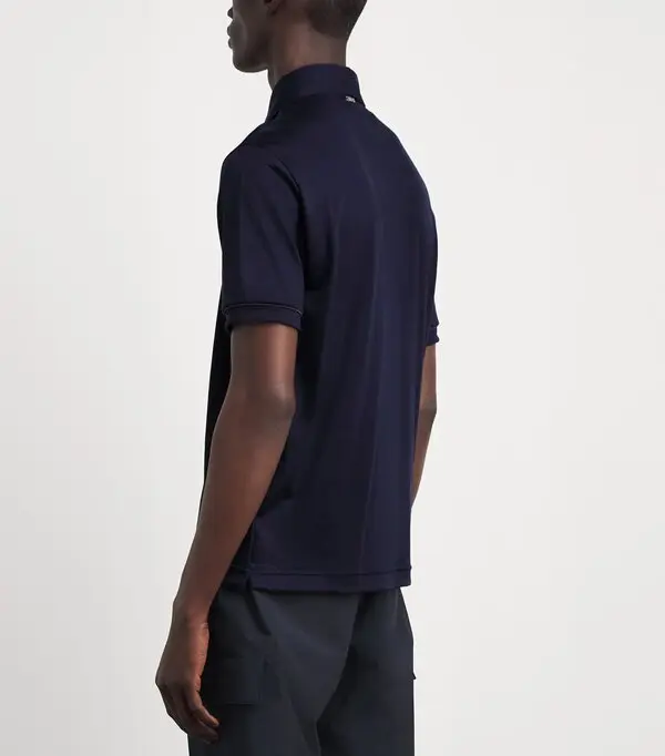 Herno Wool Polo Shirt - Blue