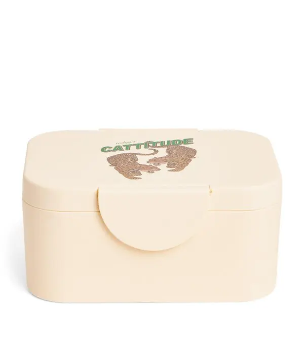 KONGES SLOJD Cattitude Print Lunch Box - Ivory