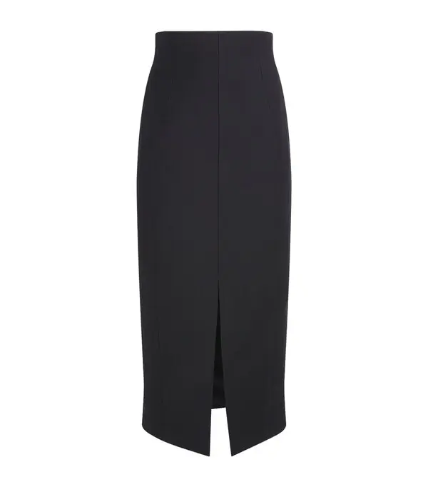 Camilla And Marc Caius Wool Corset Midi Skirt - Black