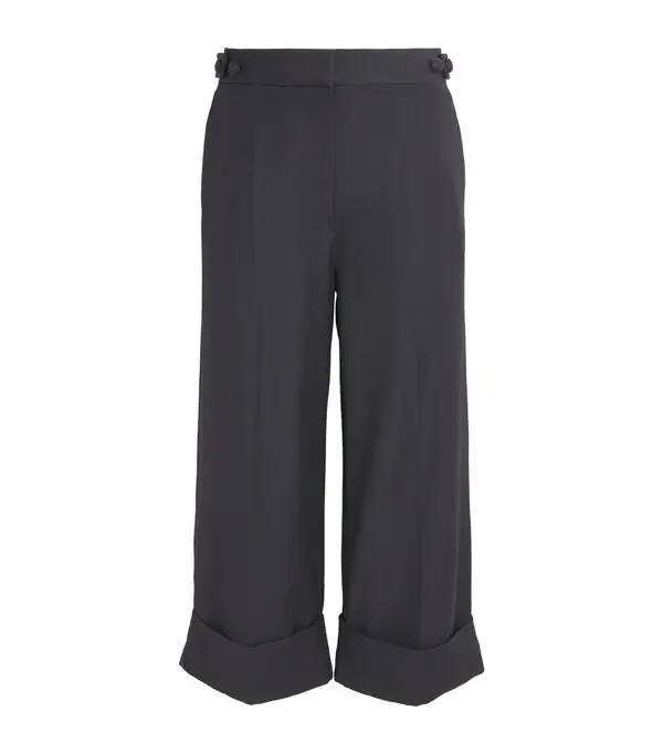 Camilla And Marc Wool Cropped Trousers - Black
