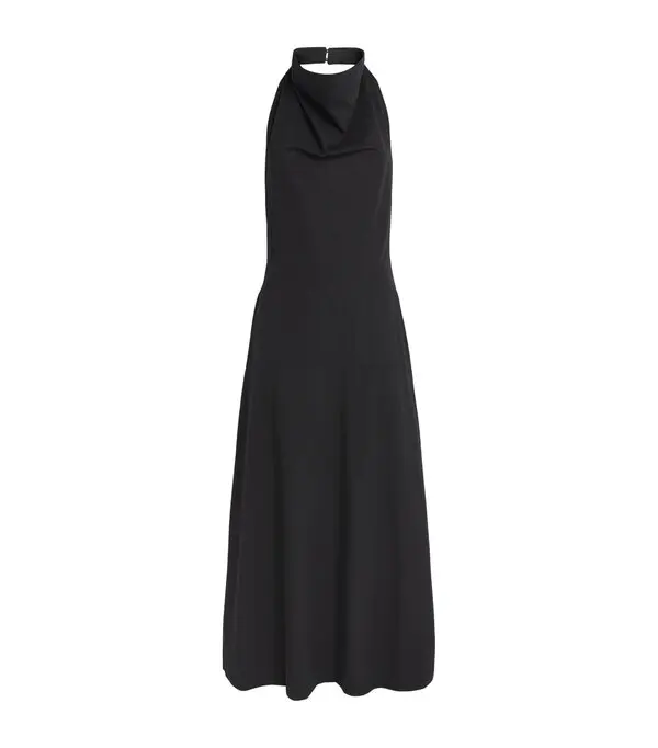 Camilla And Marc Halterneck Grace Maxi Dress - Black