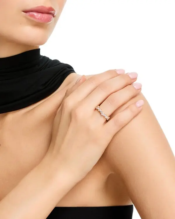 Bloomingdale'S Diamond Pear & Round Band In 18k 1.02 Tcw - Gold