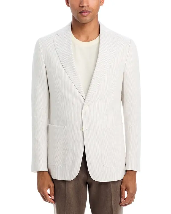 BOSS Hutson Regular Fit Seersucker Blazer