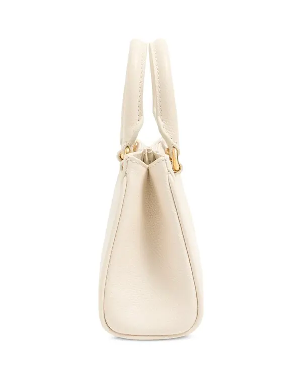Valentino Garavani Mini Vlogo Leather Handbag - Light Ivory