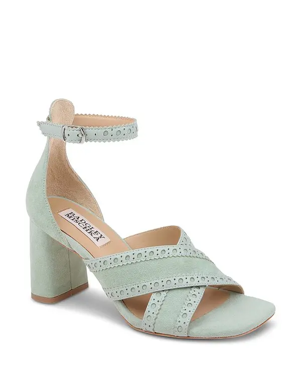 Badgley Mischka Yanni Ankle Strap Sandals - Green