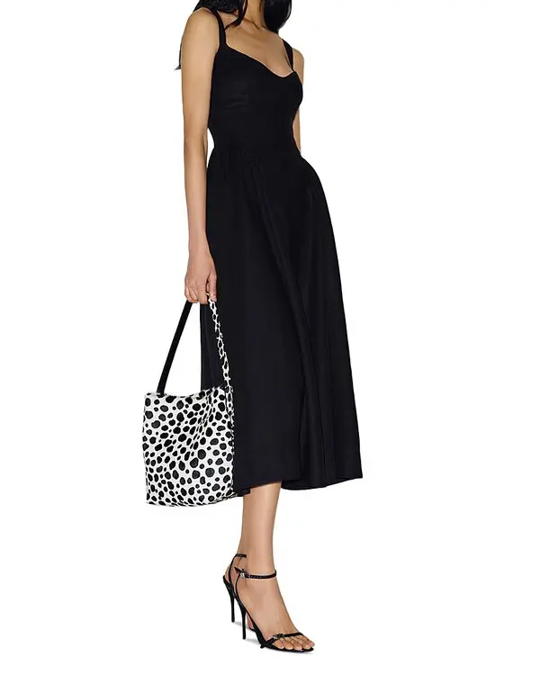 REFORMATION Linen Dress - Black