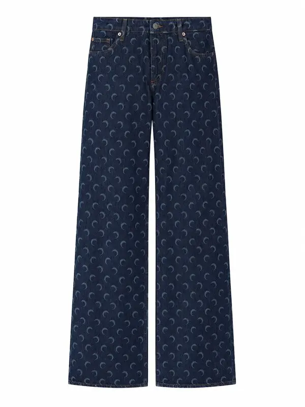 MARINE SERRE Jeans "moon - Blue