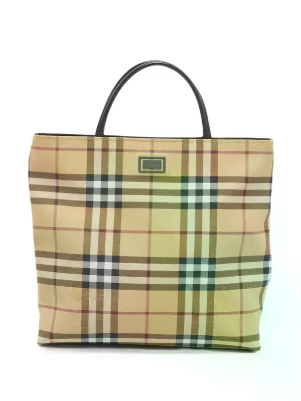 Burberry Nova Check Tote Bag - Neutrals