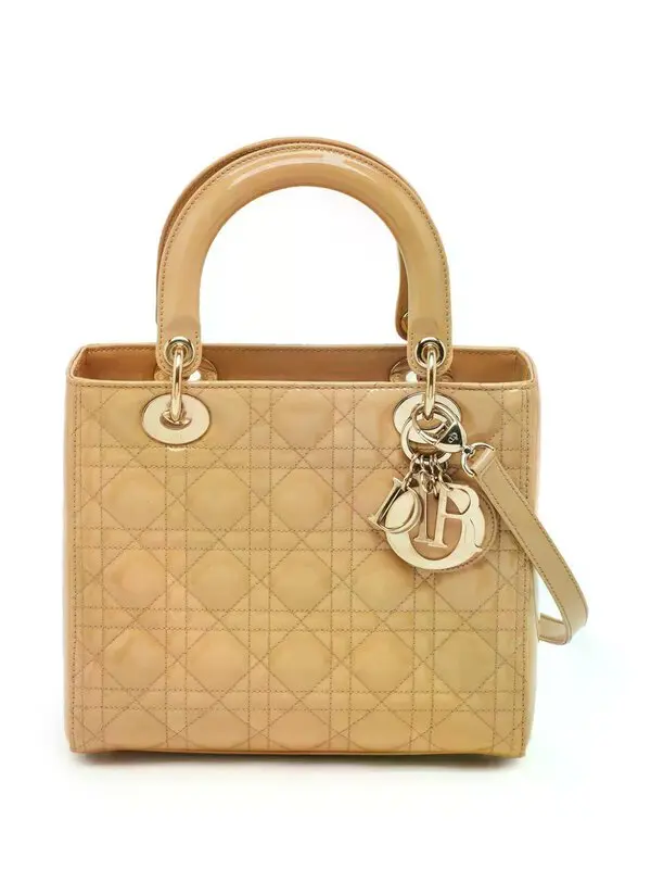 Dior Medium Lady Cannage Tote Bag - Neutrals