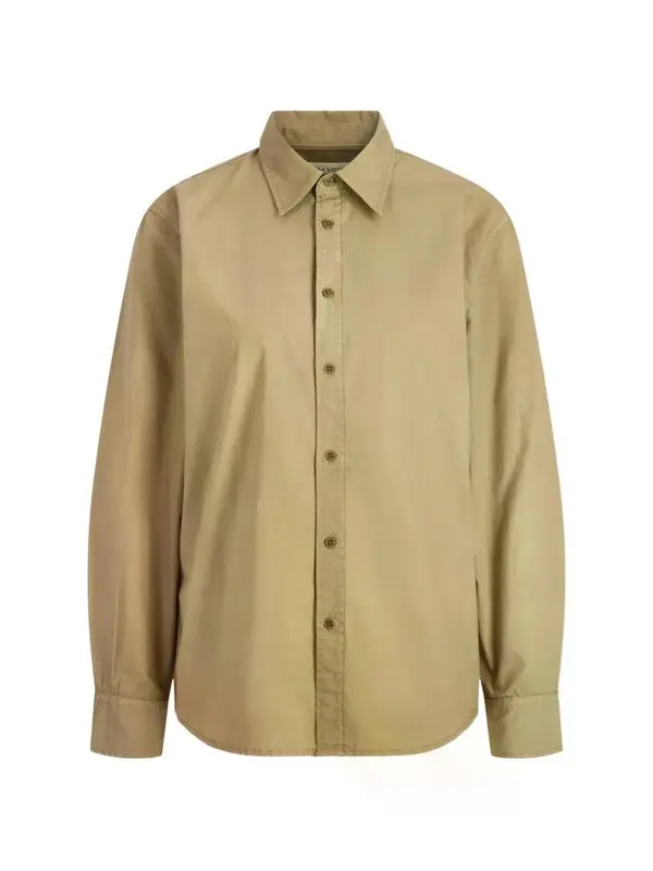 NILI LOTAN Khaki Green Button-down Shirt - Neutrals