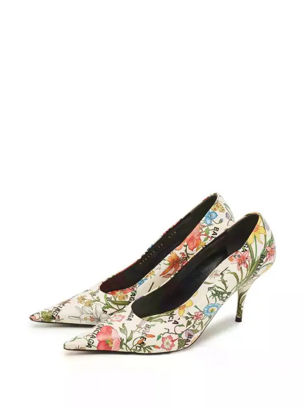 Gucci Balenciaga X Floral Print Pointed-toe Pumps