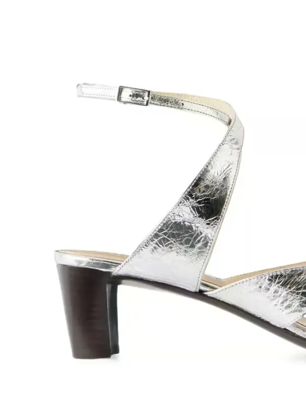 LEMAIRE Crinkled Leather Thong Sandals