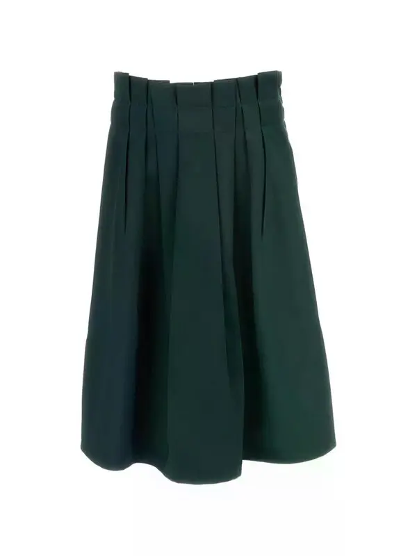 Marni Pleated A-line Midi Skirt