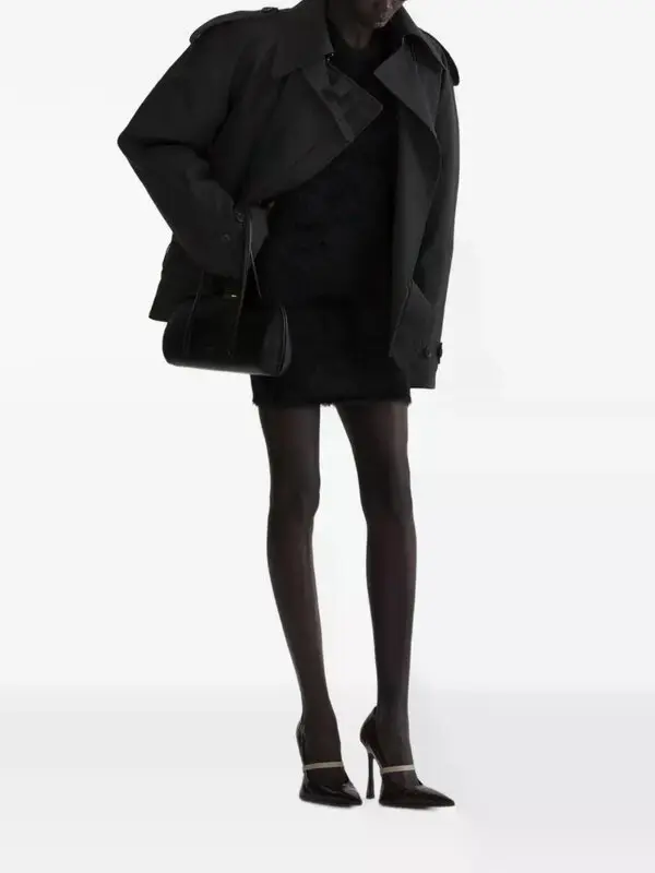 MUGLER Brushed Knit Sleeveless Mini Dress