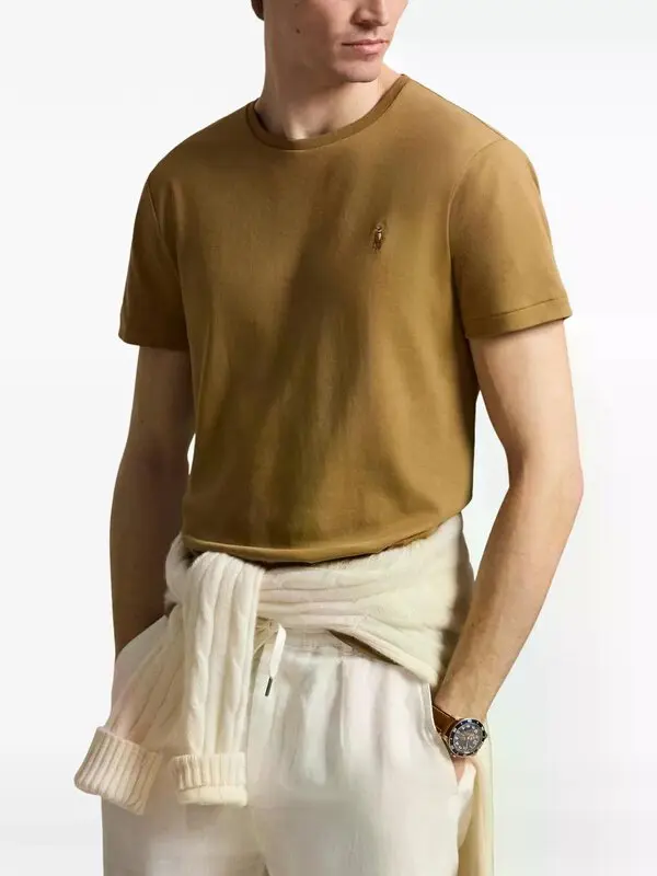 Polo Ralph Lauren Pony-embroidered T-shirt - Brown