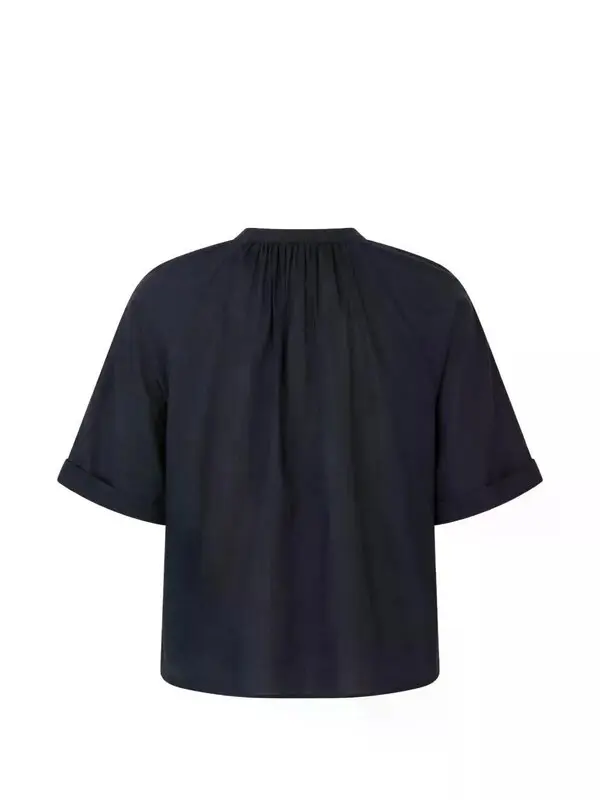 Officine Générale Gathered Detail Short Sleeve Blouse