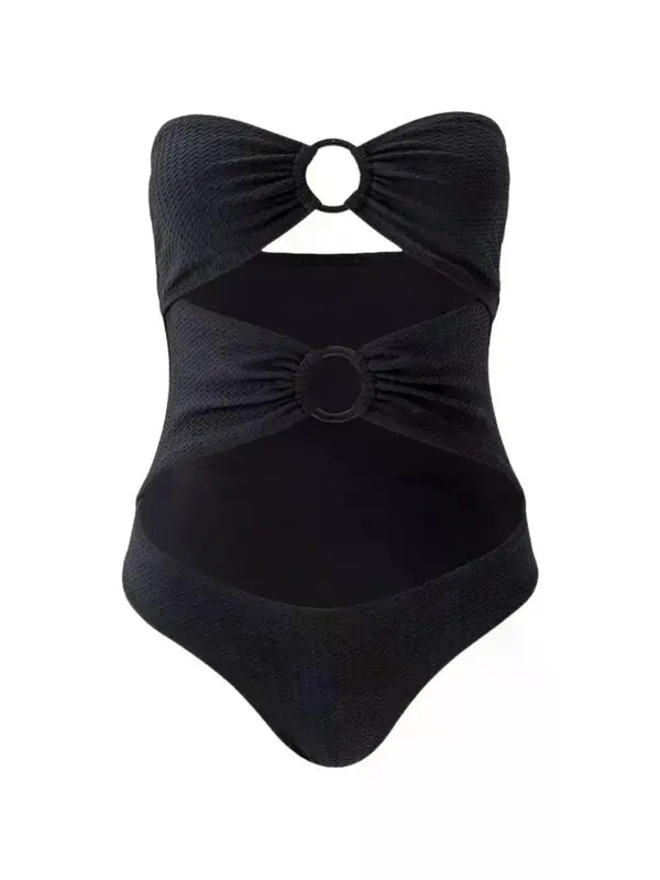Melissa Odabash Alicante Ring-detail Swimsuit - Black
