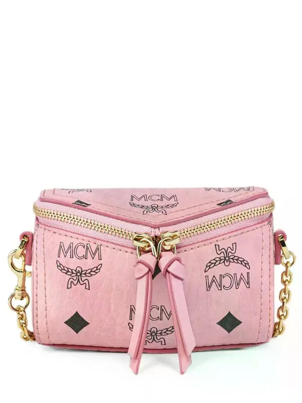 Mcm Diamant 3d Visetos Bag Charm - Pink