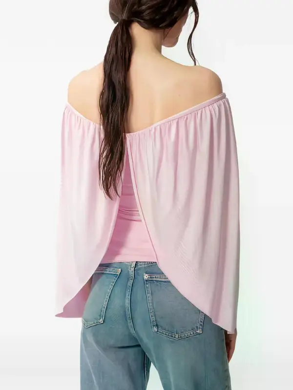 CONCEPTO Rosea Off-shoulder Draped Top