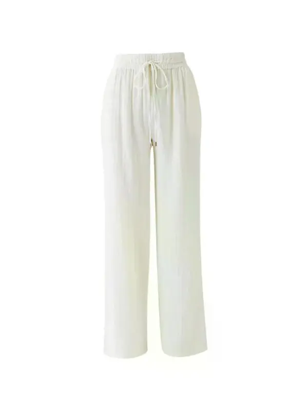 Melissa Odabash Krissy Drawstring Trousers - White
