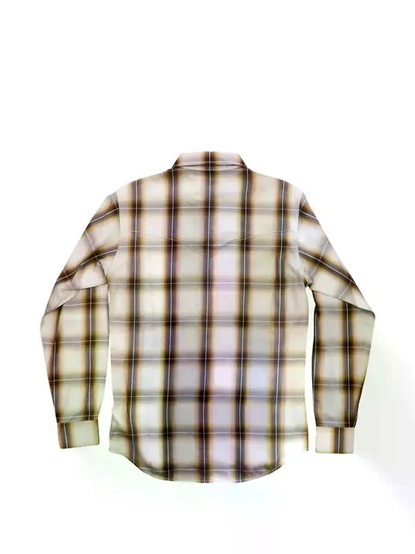 OSCAR OUYANG Plaid Arrow-pocket Shirt