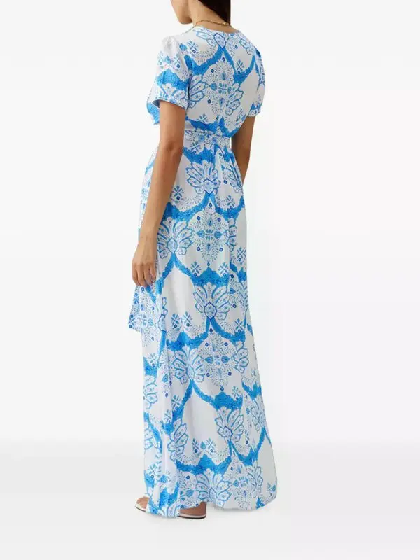 Melissa Odabash Lou Floral-print Maxi Dress - Blue