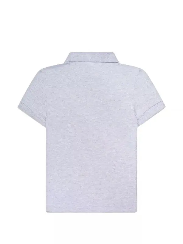 PRAYING Hard Work Graphic-print Polo Shirt - Grey
